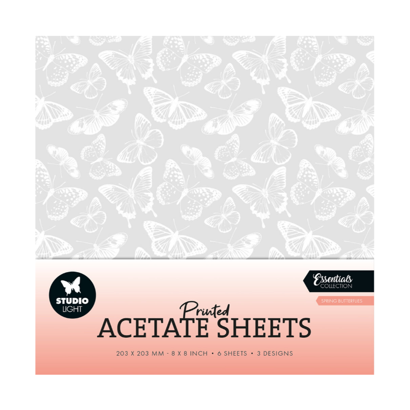 Studio Light - Printed Acetate Sheets - Spring Butterflies - Picturing ...