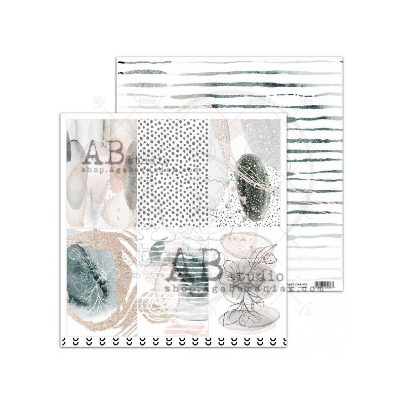 AB Studio - Pure - Halfway To Paradise 12x12 mønsterpapir - Picturing ...